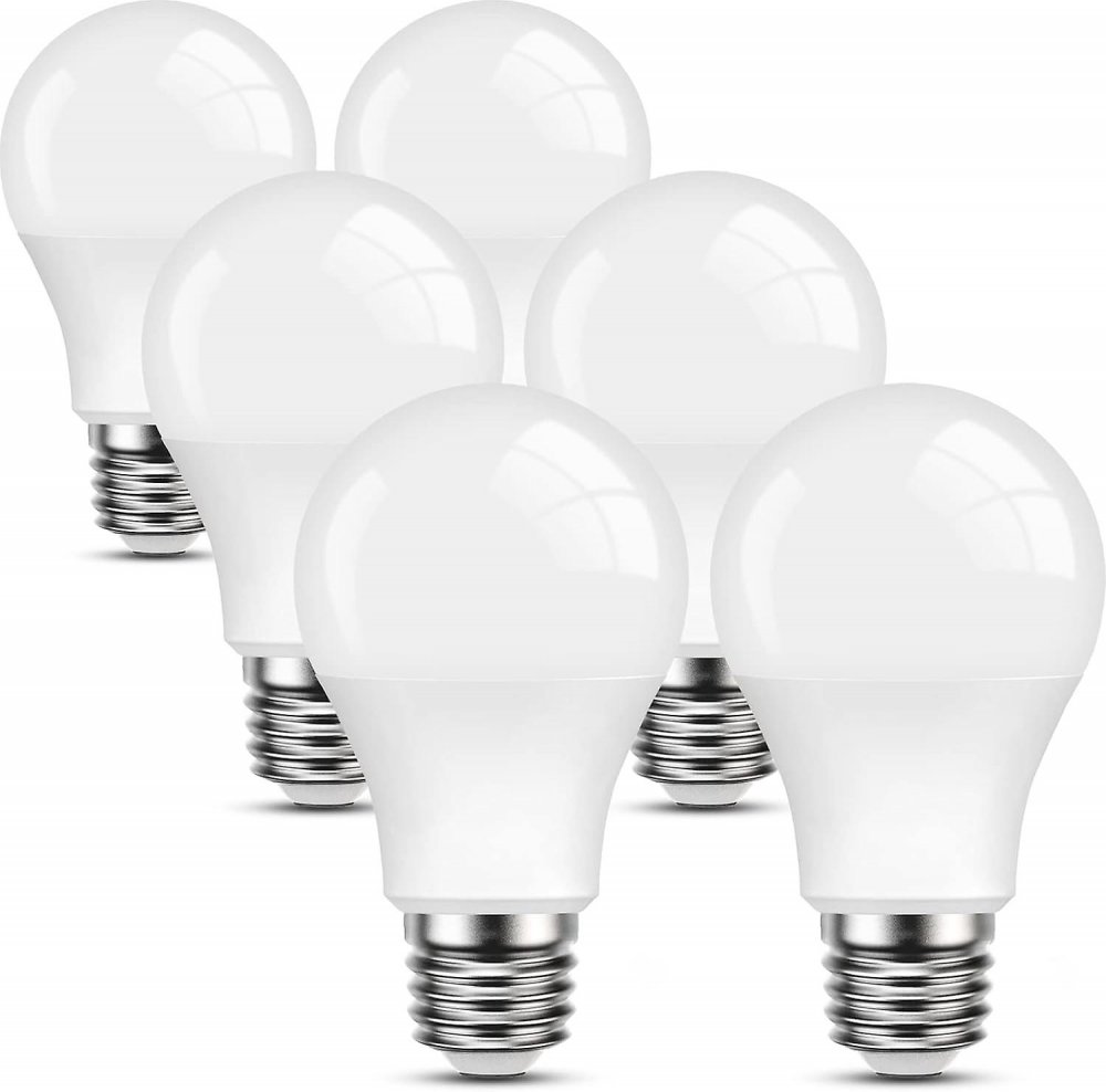 Lot de 6 ampoules LED E27 blanc chaud, équivalent 9 W à 60 W, ampoule ...