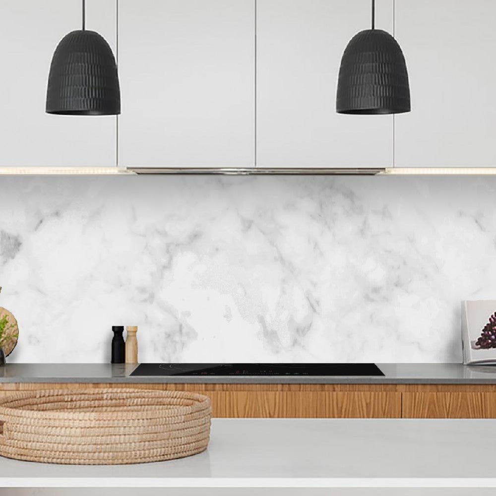 Crédence cuisine adhésive AXEL - Effet Marbre - L200 x H55 cm - Maison ...