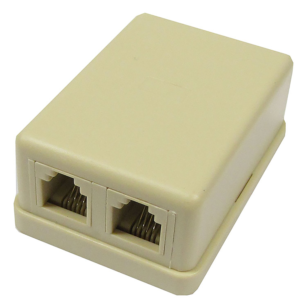 Caja de superficie de 2 RJ11 Cat.3 | Leroy Merlin