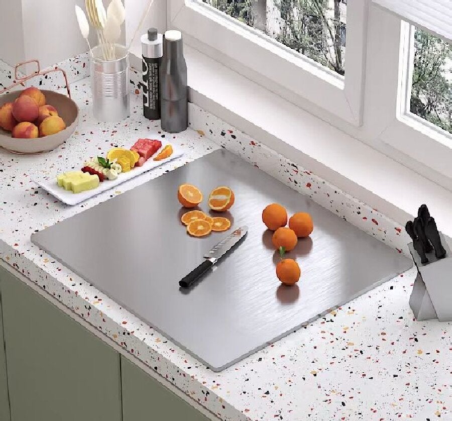 AULEDIO Planche à découper réversible, pour séparer les aliments crus ...