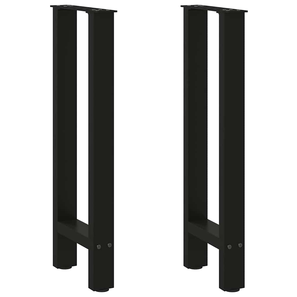 Pieds de table console Noir 2 pièces 38 x (72-73) cm Acier vidaXL ...