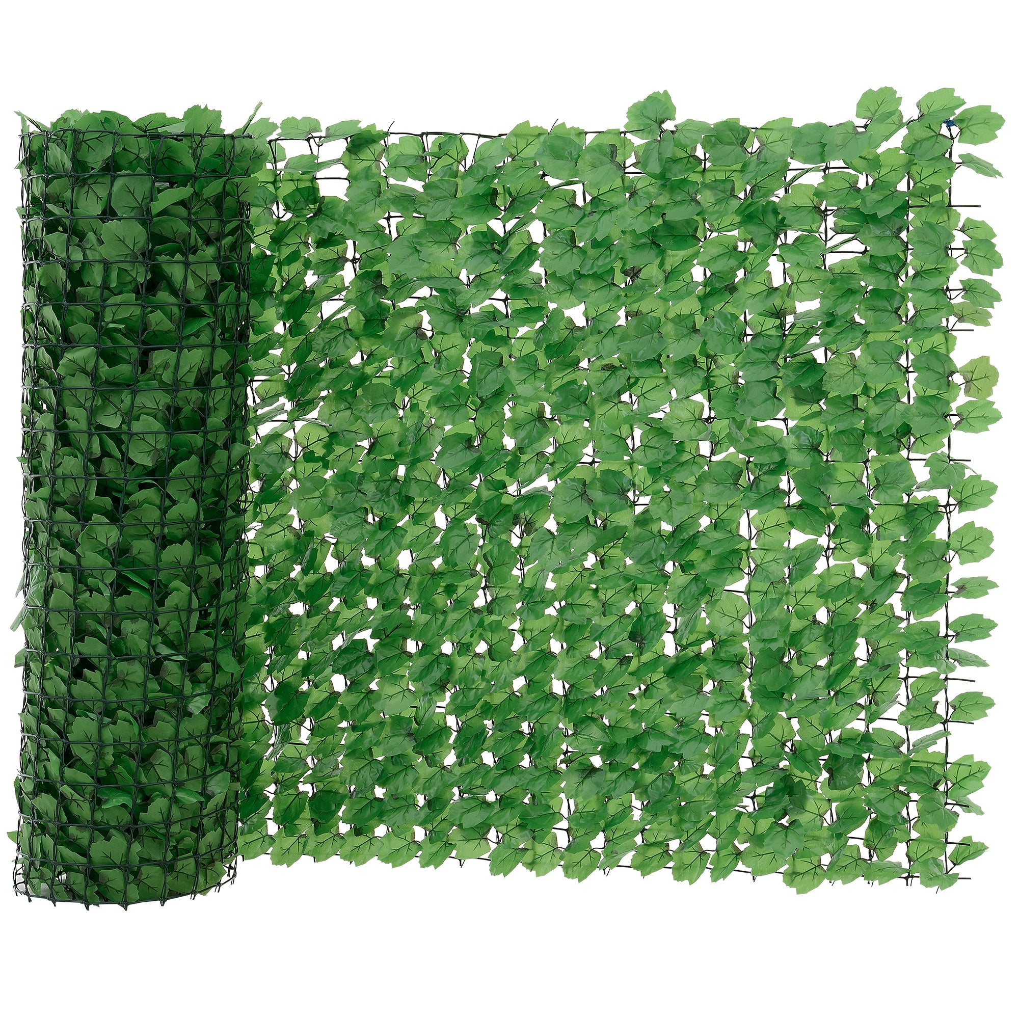 Valla de hojas artificiales (100 x 300 cm) PVC Protector visual y ...