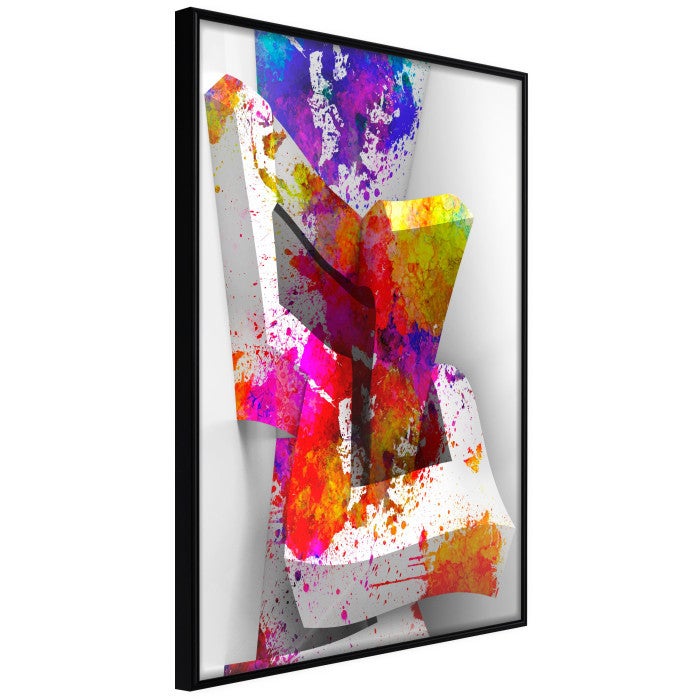 Affiche Murale Encadrée "Colours and Shapes" 21 x 30 cm Noir | Leroy Merlin