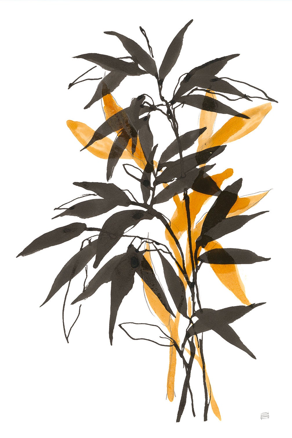 Tableau orange bambou - 60x90cm | Leroy Merlin
