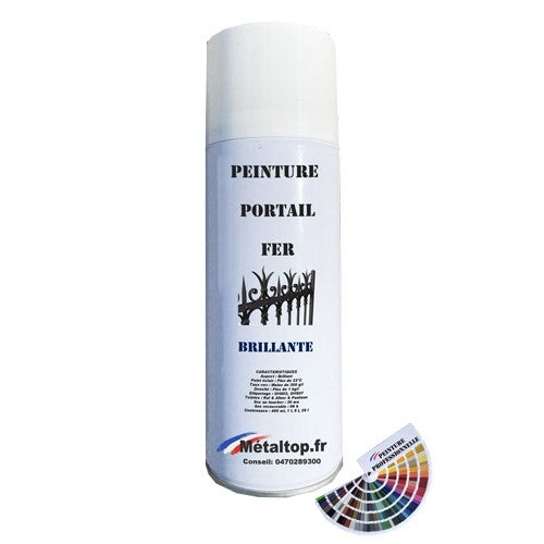 Peinture Portail Fer - Metaltop - Vert olive - RAL 6003 - Bombe 400mL ...