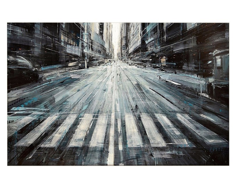 Tableau Ville Multicouleur - 100 X 3 X 50 Cm - Homemania | Leroy Merlin