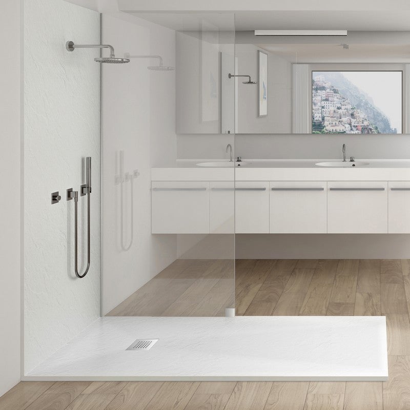 Receveur de Douche 100x80 Rectangle - Composite Blanc - Nazca | Leroy ...