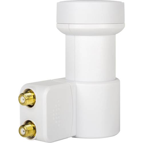 MegaSat Twin-LNB HD-Profi Numero di partecipanti 2 Registrazione feed connessioni placcate oro ...