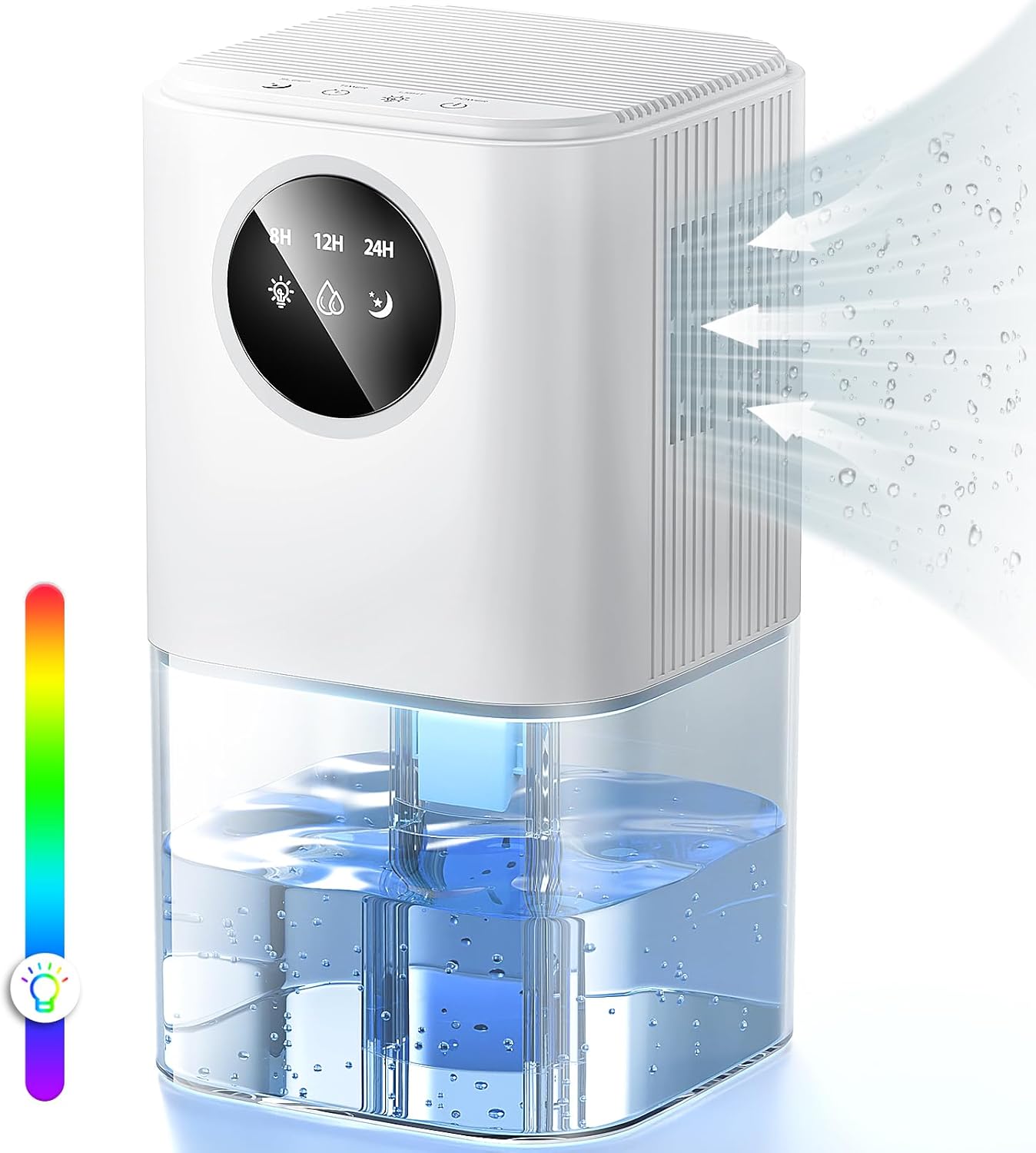 Deshumidificateur d air - 1,7L Déshumidificateur Silencieux Haute ...