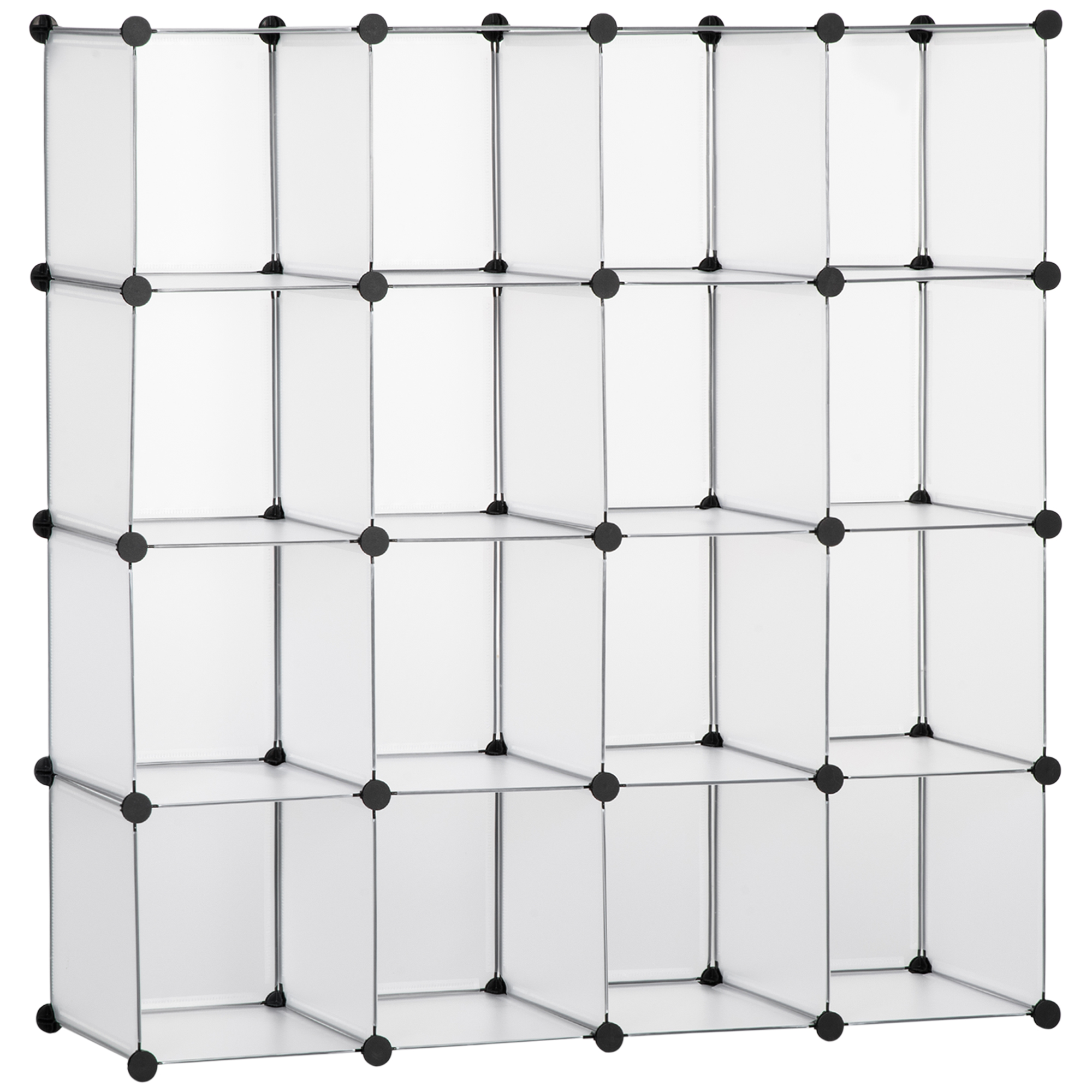 Rangement modulable 16 cubes forme carré dim. totales 125 x 125 cm ...