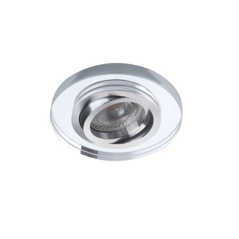Spot rond encastrable orientable à 30° GU10-GU5.3 Verre Kanlux MORTA CT ...