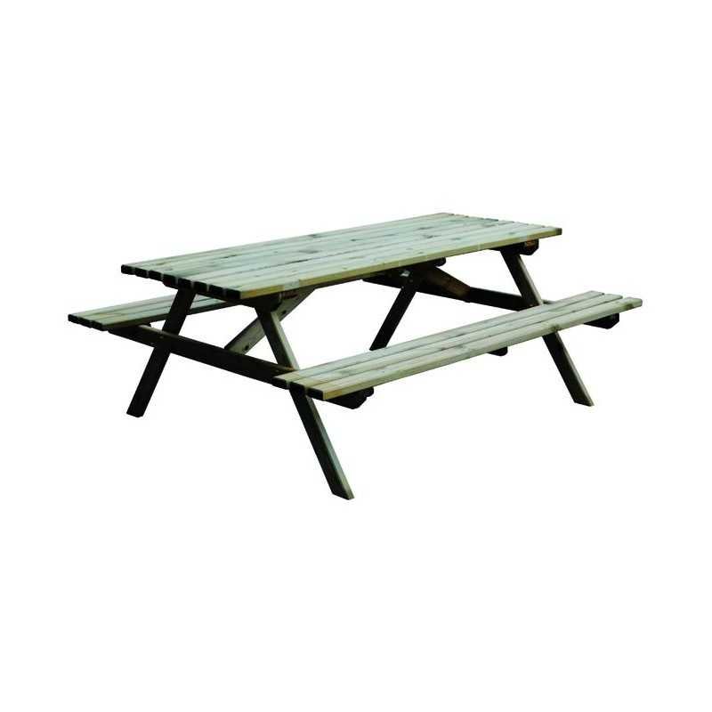 Table avec bancs en bois | Leroy Merlin