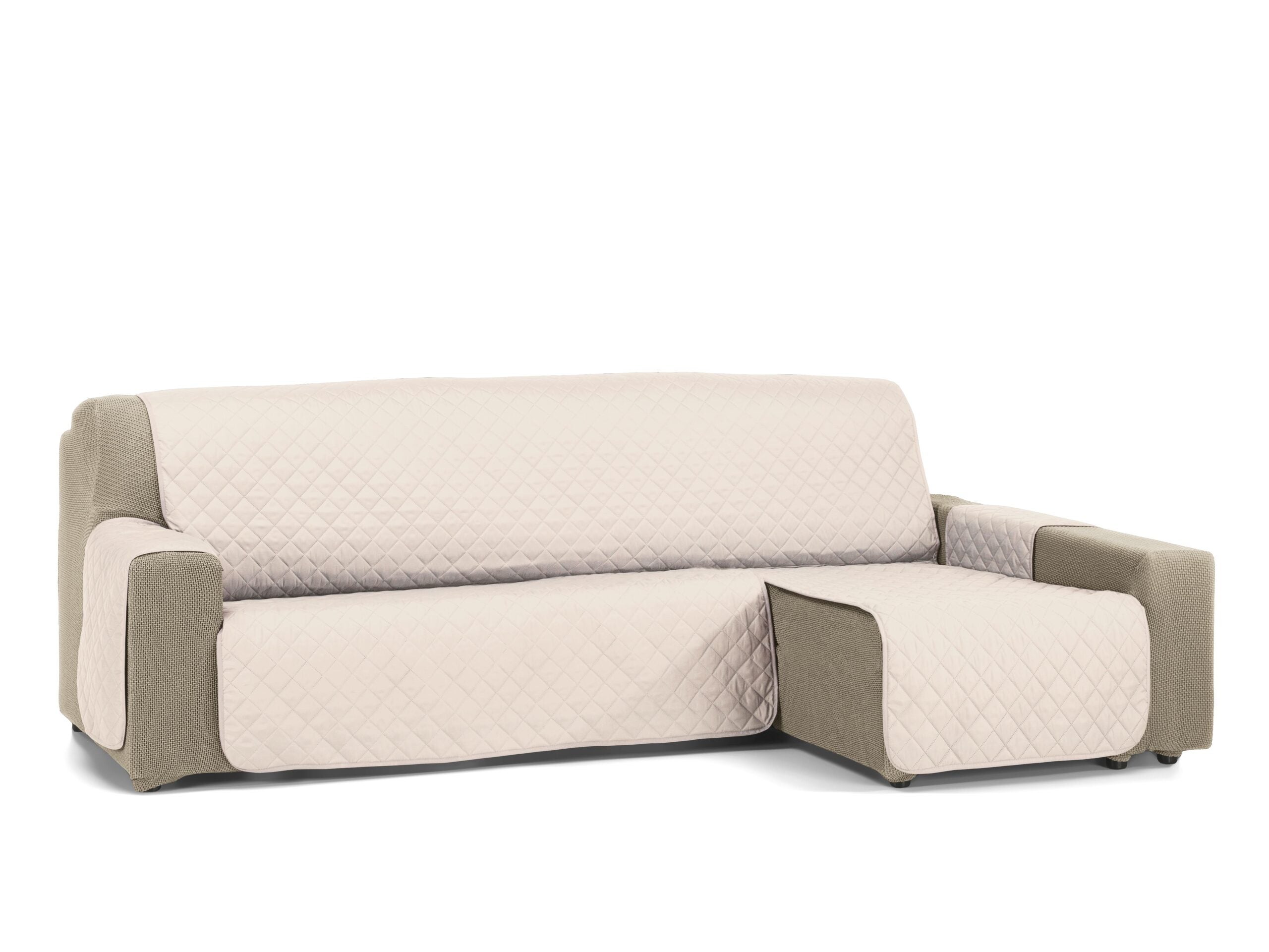 Funda Cubre Protector Sofá Chaise Longue Nina Lino 200cm S&T Sofa ...