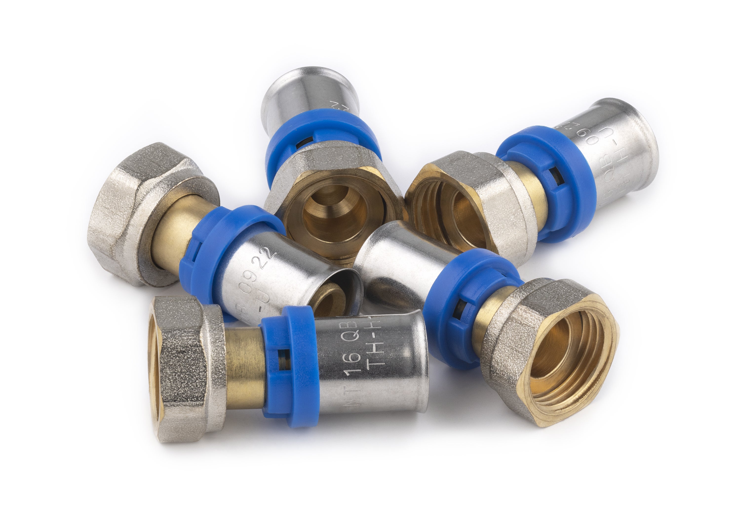 Raccord Multicouche à Sertir Multi profils Ø16 - Femelle Tournant 15x21 ...