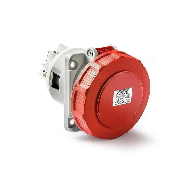 Base inclinada 10° 3P+N+T 63A 400V IP67 Famatel 24335 | Leroy Merlin