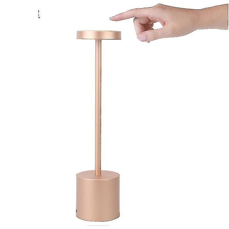 Lámpara de mesa LED sin filamento, recargable, de metal, con degradado ...