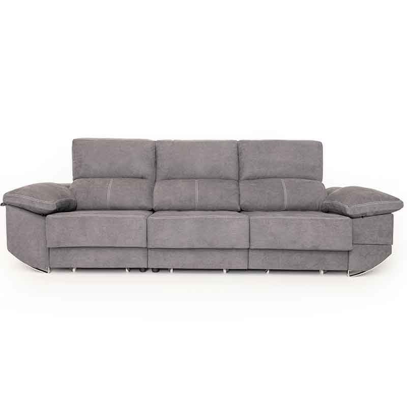 Sofá Buenos Aires 3 plazas deslizable Bronx antracita | Leroy Merlin