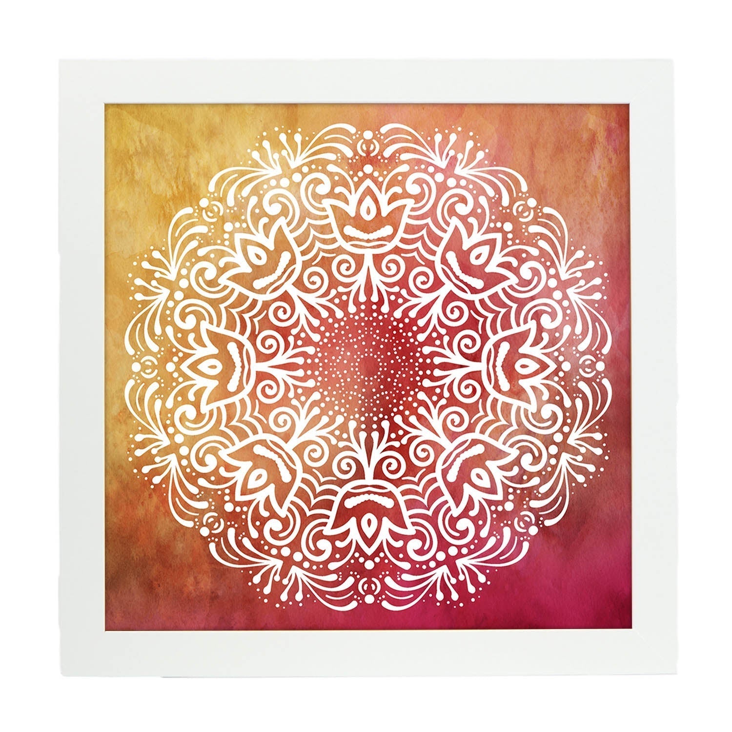 Poster Cuadrado Con Dibujos De Mandalas. Lamina Mandala Del Exito ...