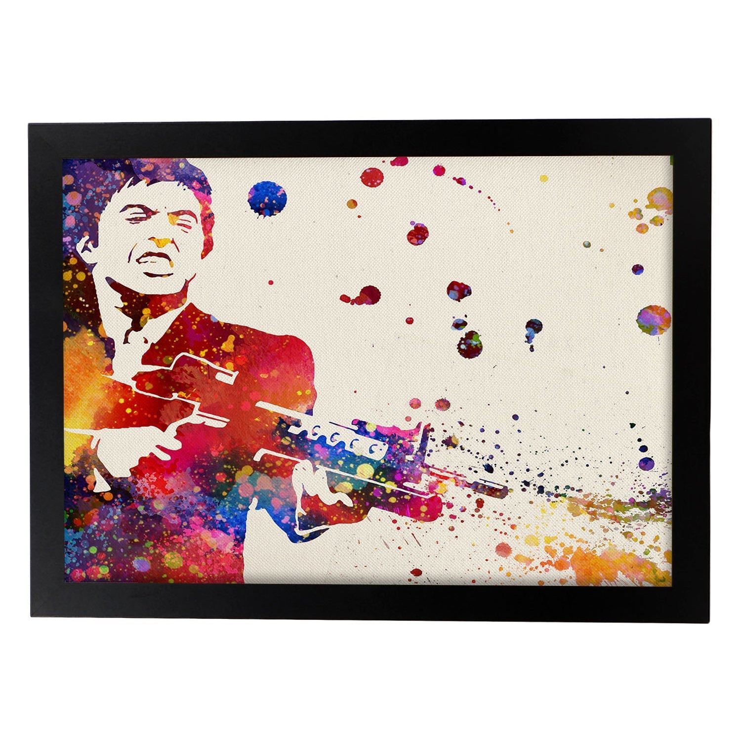 Poster Imagen De Al Pacino Scarface. Posters Con Diseno Acuarela De Famosos, Actores, Musicos ...