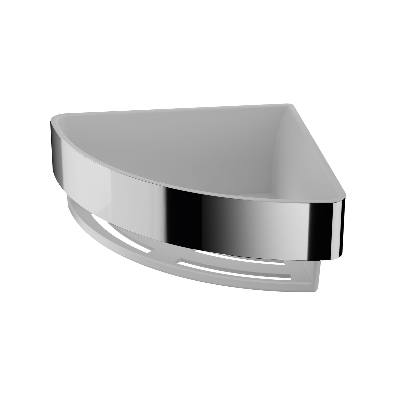 Inda - L.18 A.7 cm papelera esquinera extraible acero inox blanco ...