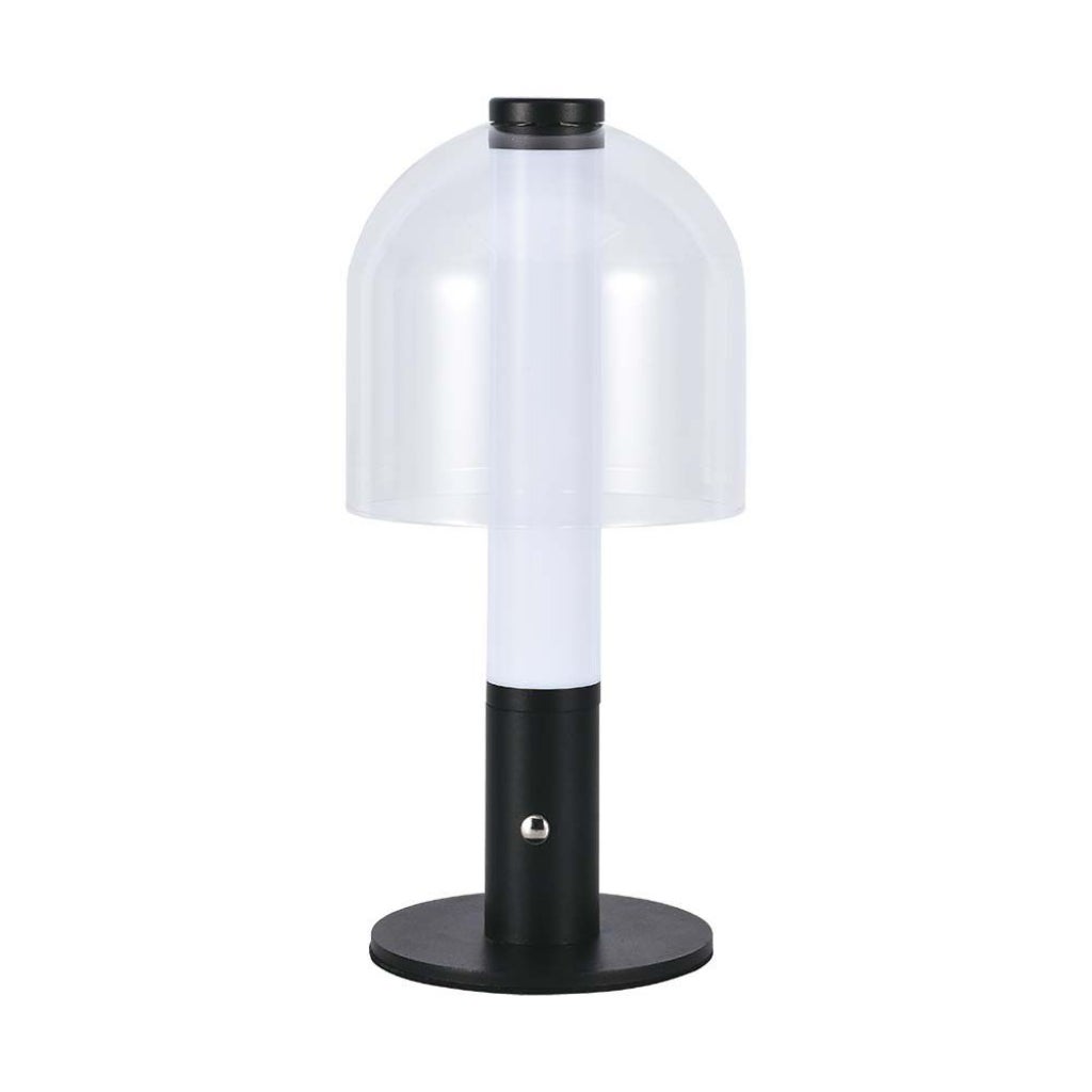 Lampe de table LED 2W Couleur Noir et Blanc Transparent Rechargeable ...