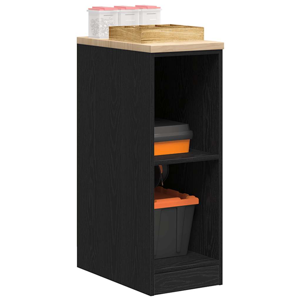 Meuble de rangement | Armoire de rangement de garage noir 30x51x85 cm ...