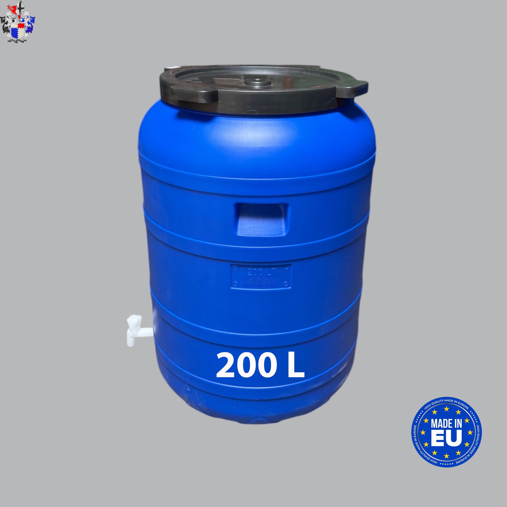 FUT Plastique 200 litres avec Couvercle à Visser et Robinet | Leroy Merlin