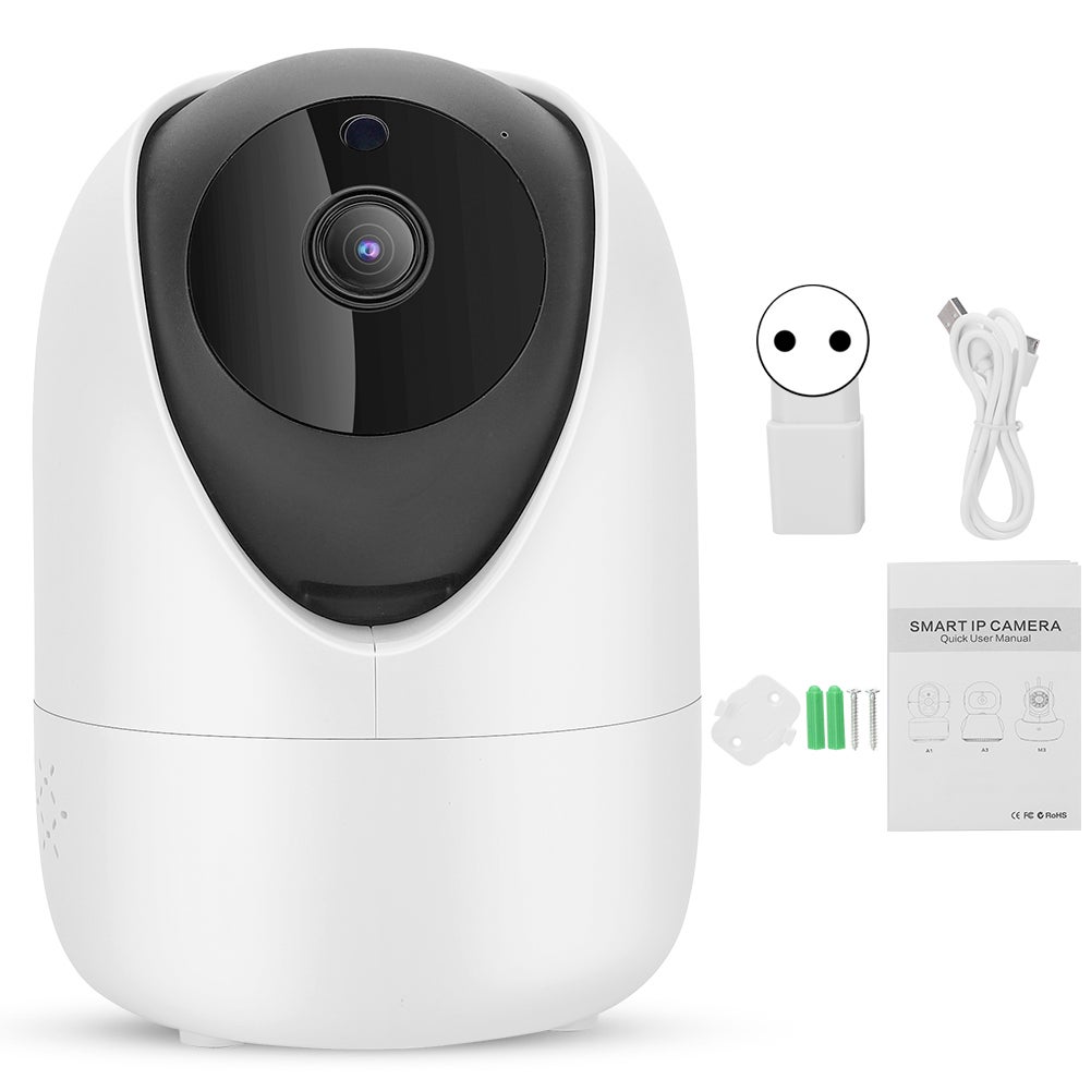 Caméra intelligente wifi 1080p hd avec suivi ai, vision nocturne, cctv ...