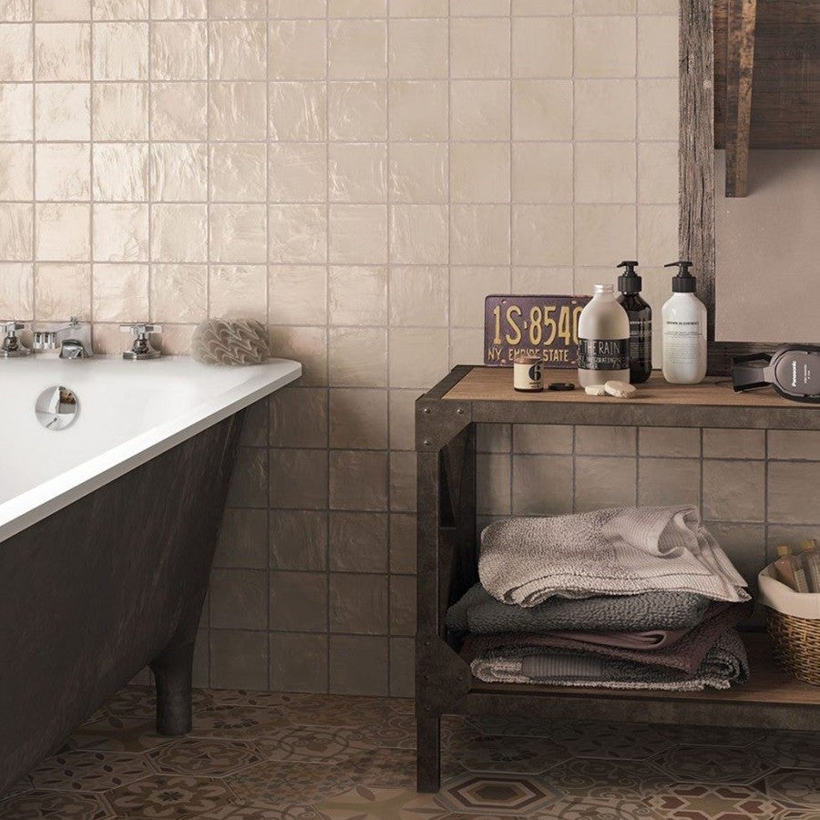 Carrelage Effet Zellige 10x10 Cm Mallorca Cream | Leroy Merlin