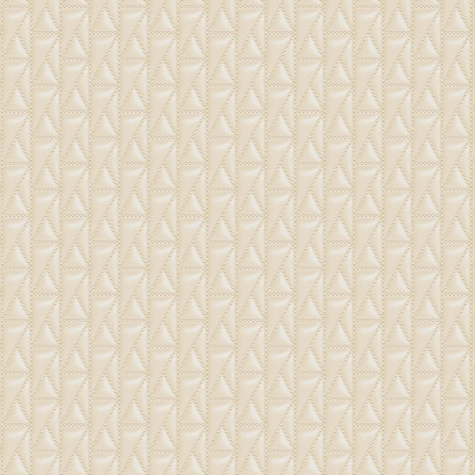 Papel pintado geométrico con relieve realista Papel pintado beige con ...