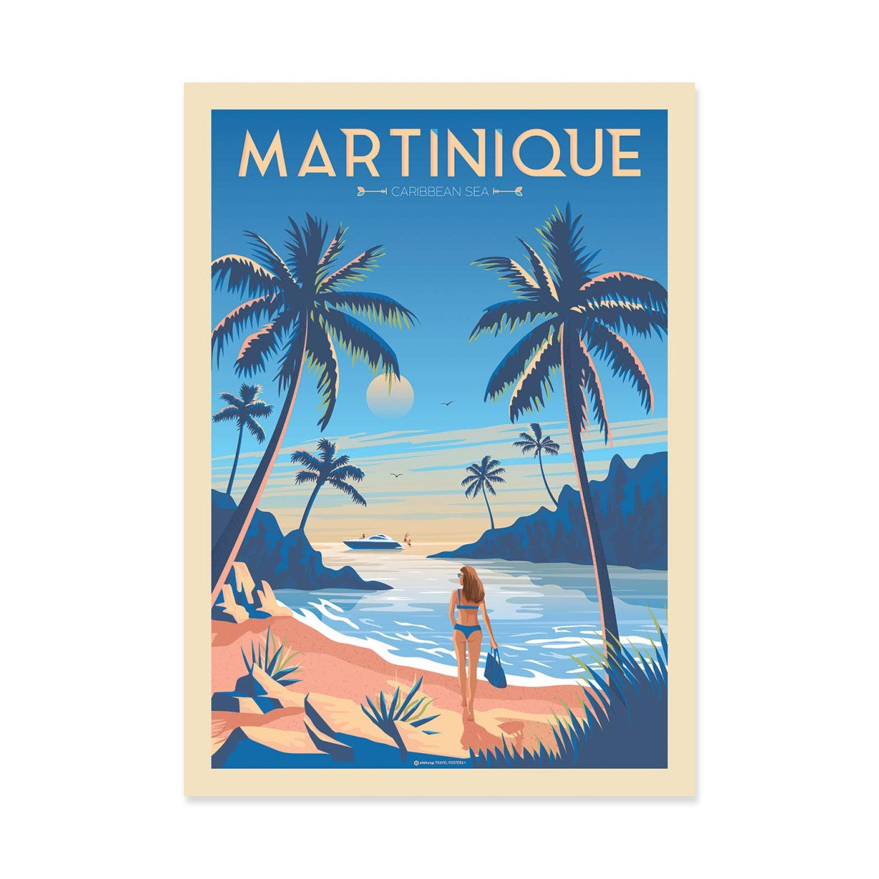Affiche 30x40 cm - Martinique - Olahoop Travel Posters | Leroy Merlin