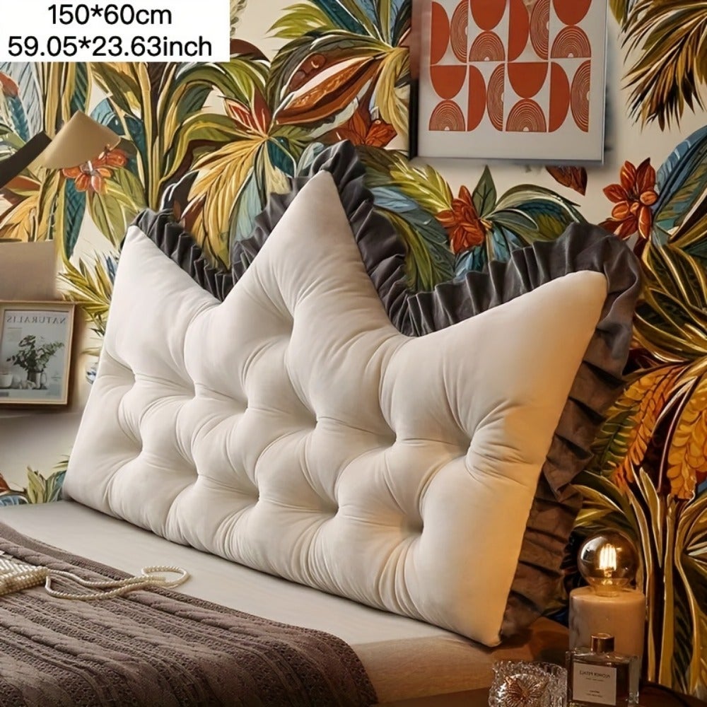 1 Coussin De Dossier De Style Vintage Avec Bordure À Volants Pour Une ...