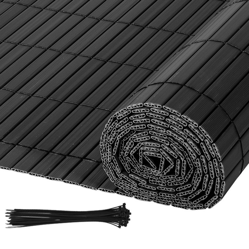 Frangivista in PVC per giardini e balconi, PVC ultraresistente, grigio ...