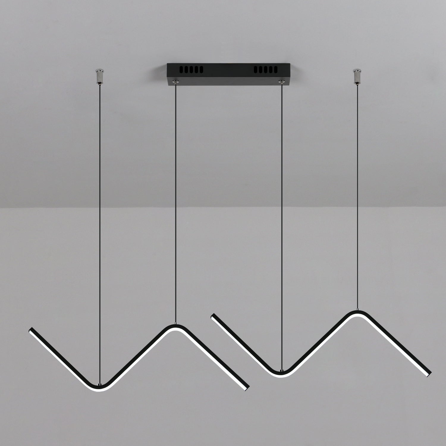 Lámpara colgante LED, luz colgante de moda moderna, luz blanca de 6000K ...