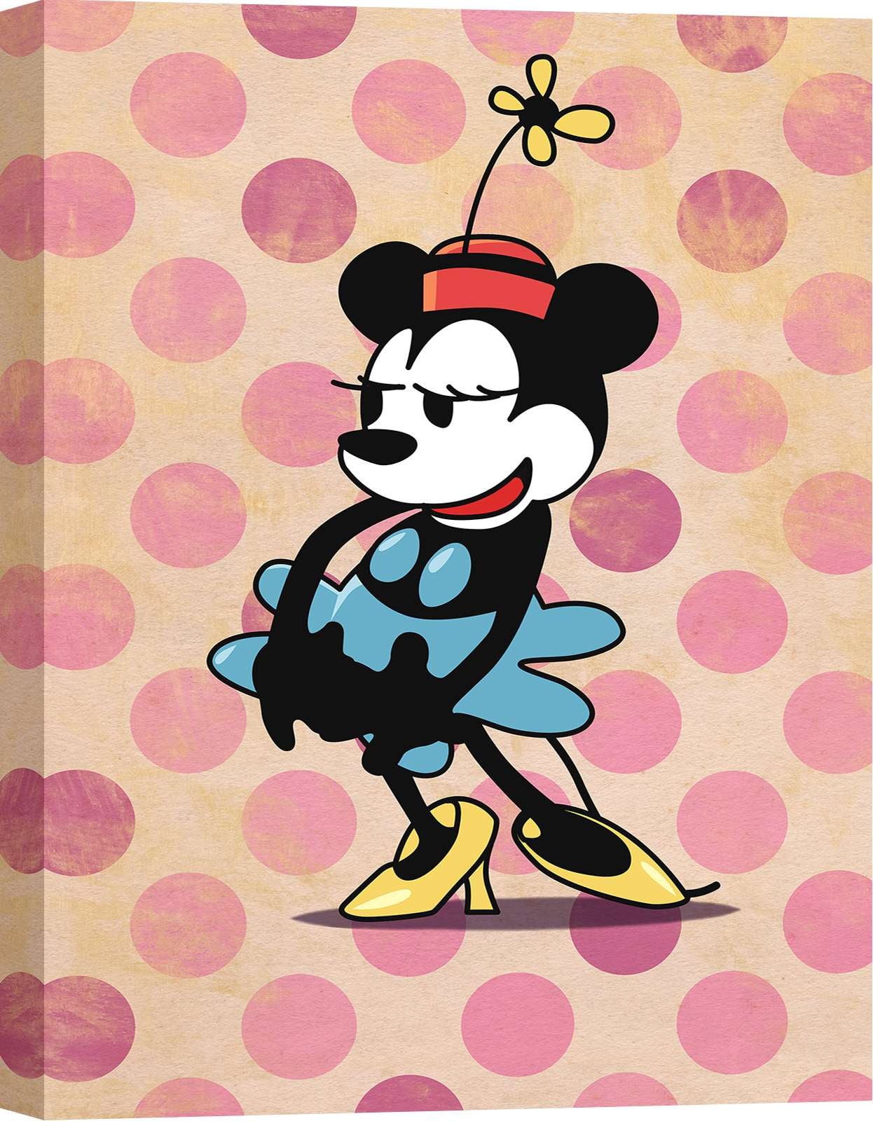 Peintures Pop Mickey Mouse - impression sur toile - Eric Chestier, Polka Dot Minnie - 80x60 cm ...