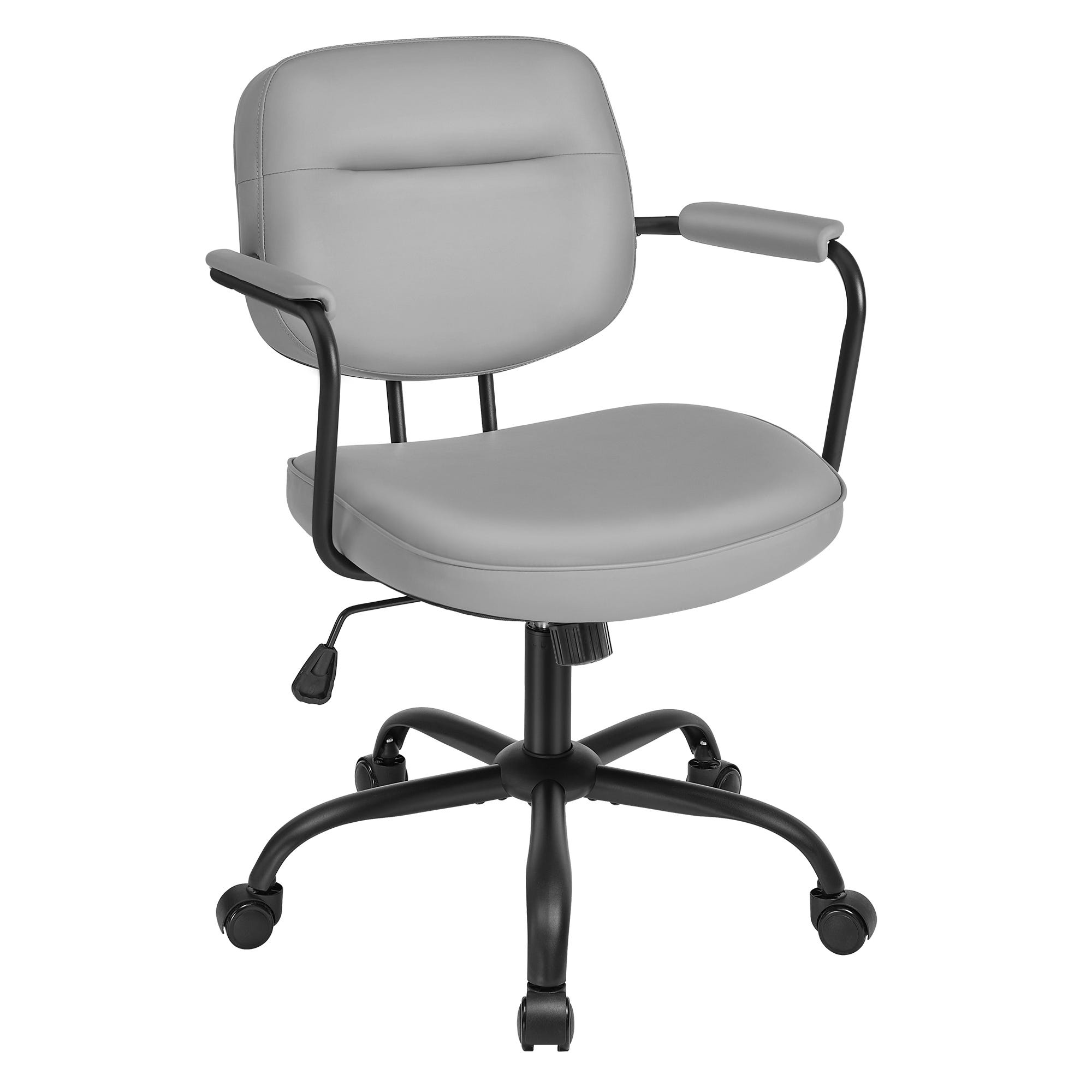 Chaise de Bureau Pivotante, PU, Ergonomique, Structure des Accoudoirs ... Chaise de Bureau Pivotante, PU, Ergonomique, Structure des Accoudoirs ...
