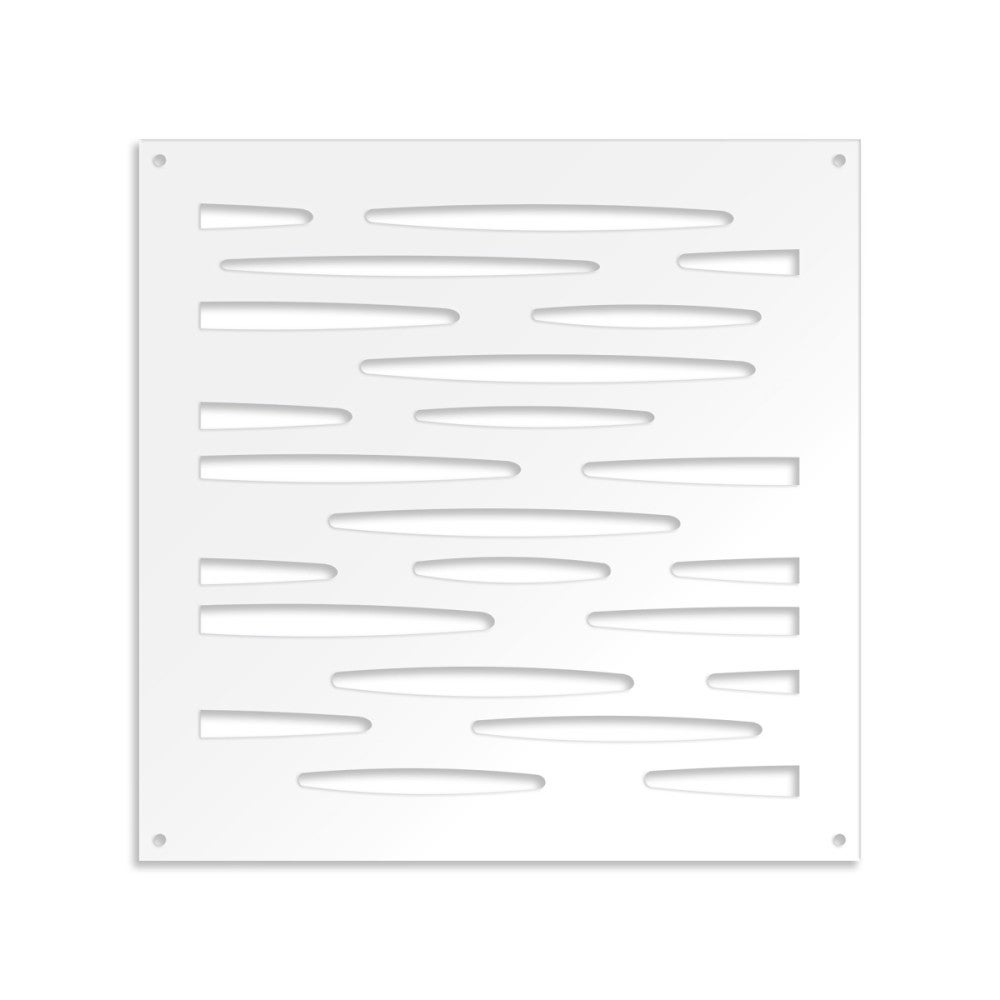 PUDDLE - Panneau PVC Perforé - Parasol 98X98 cm blanc Epaisseur 1 cm ...