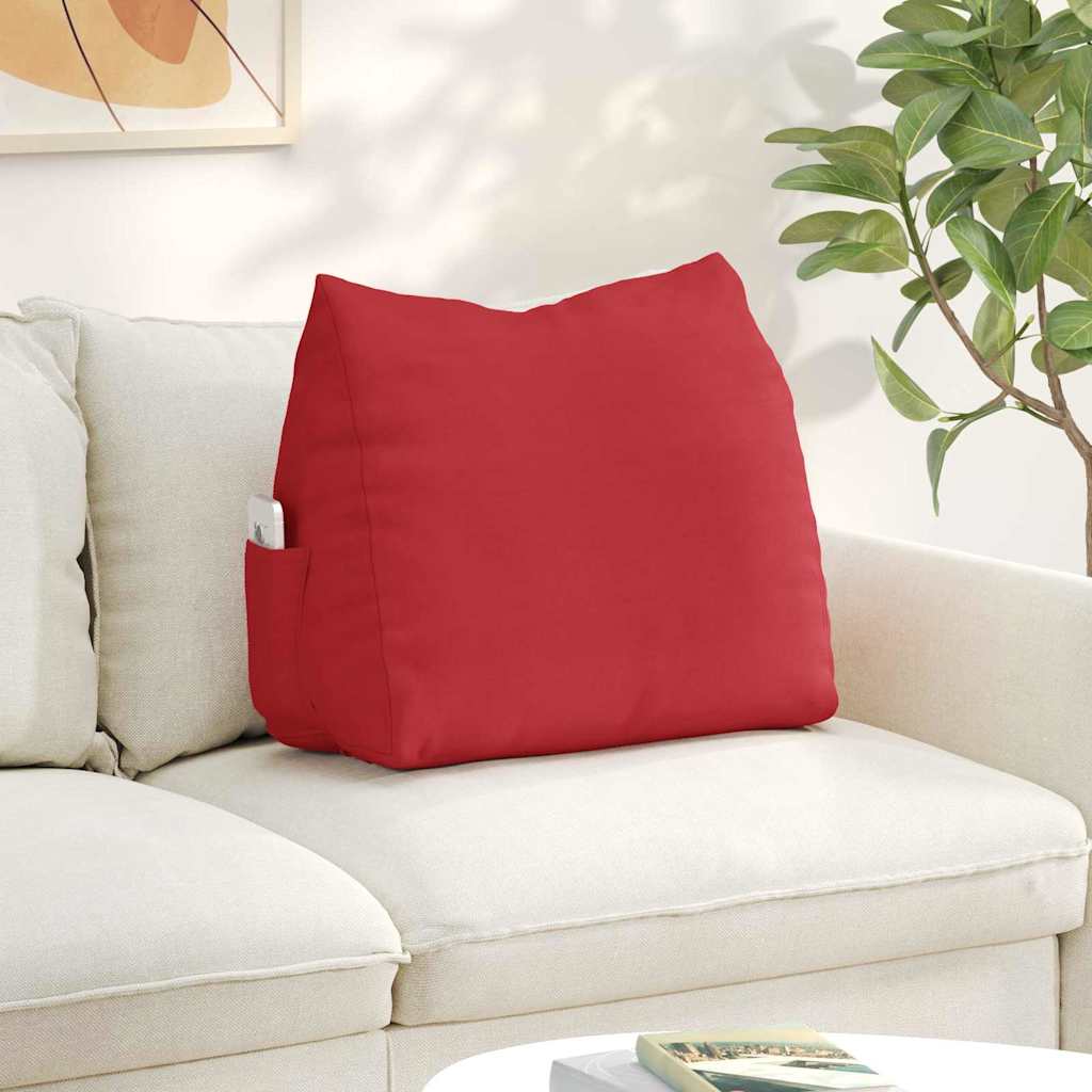 Coussin de Dos Rouge 60 x 20 x 50 cm tissu vidaXL | Leroy Merlin