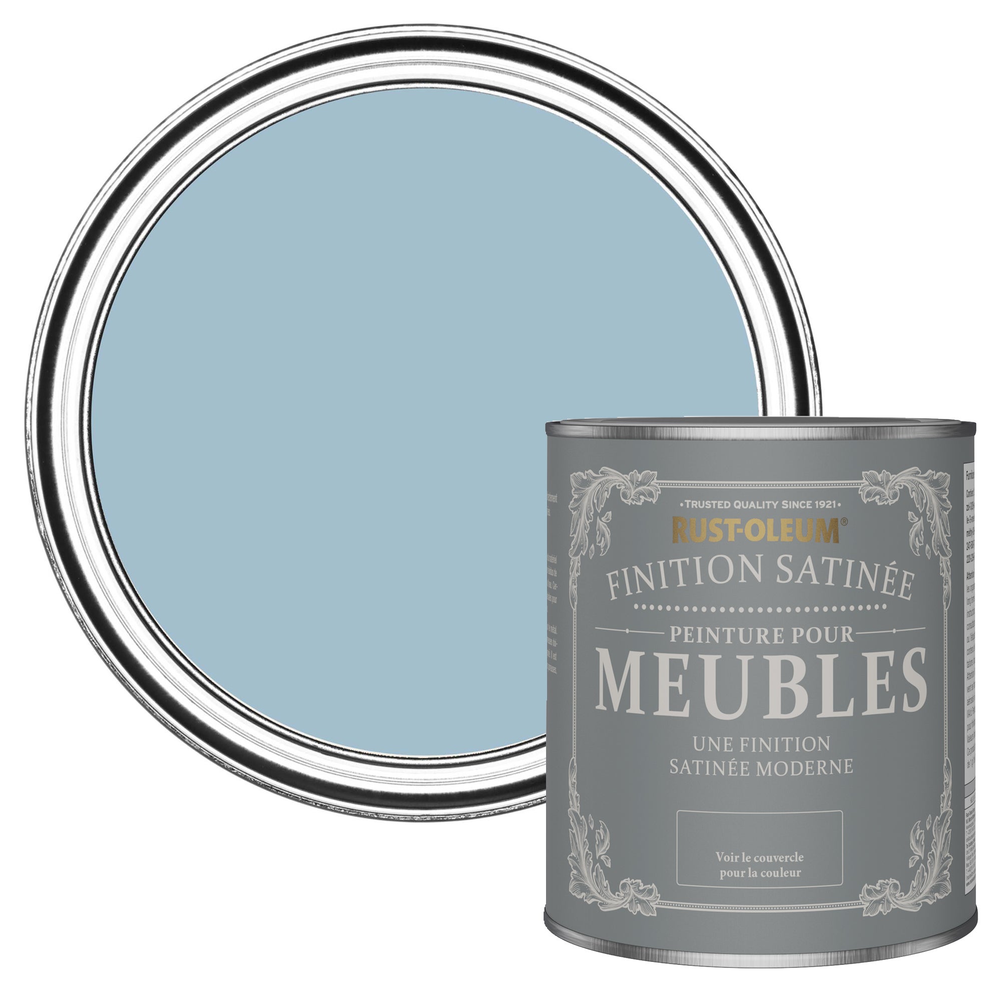 Rust-Oleum Peinture Bleue pour Meubles, Finition Satinée - Après l ...