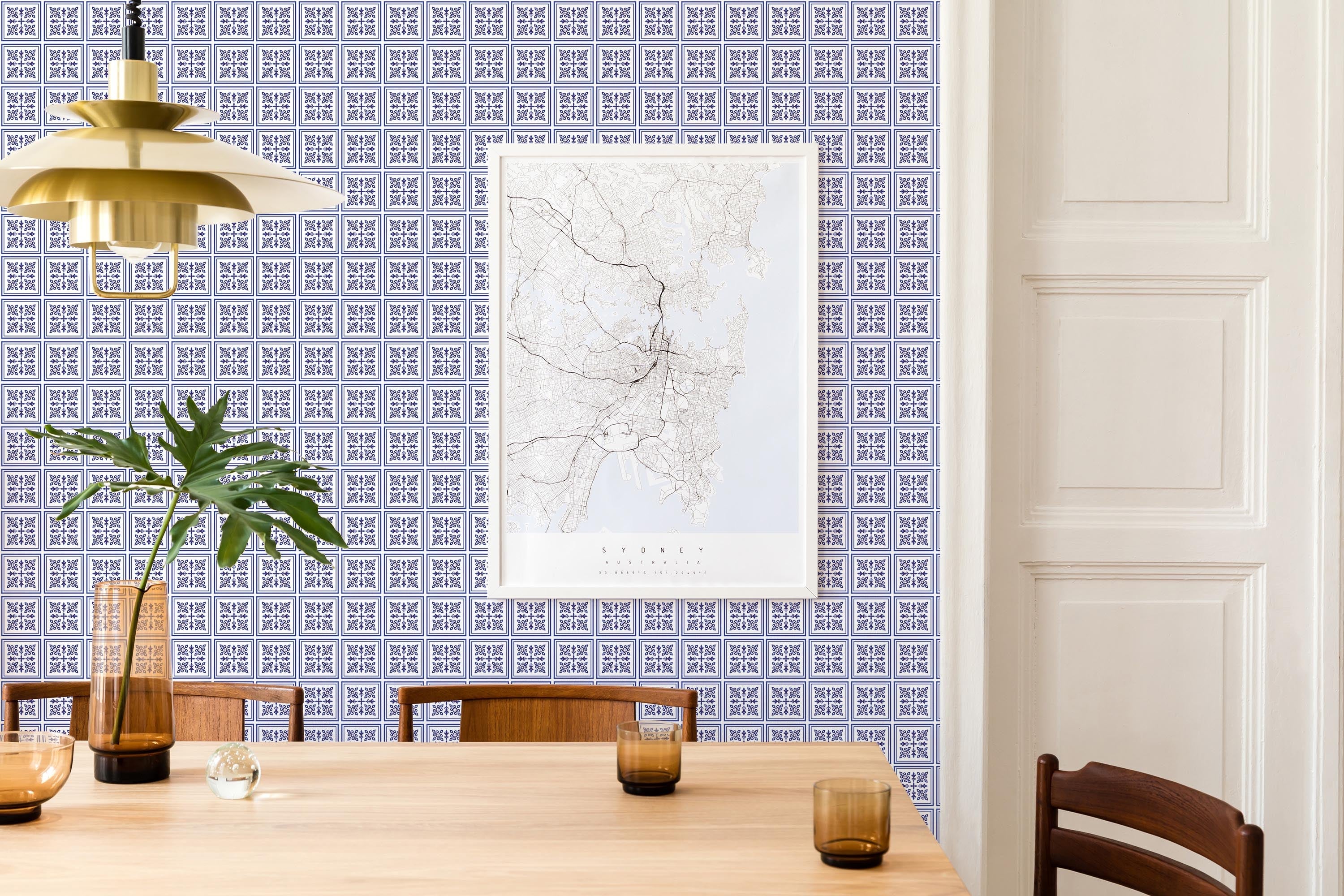 Mediterranean Pattern Wallpaper | Leroy Merlin