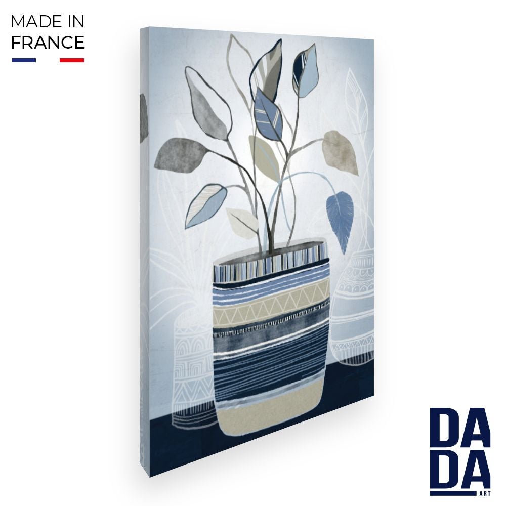 Toile Plante en pot / 75x112cm / Fabriqué en France / DADA ART | Leroy ...