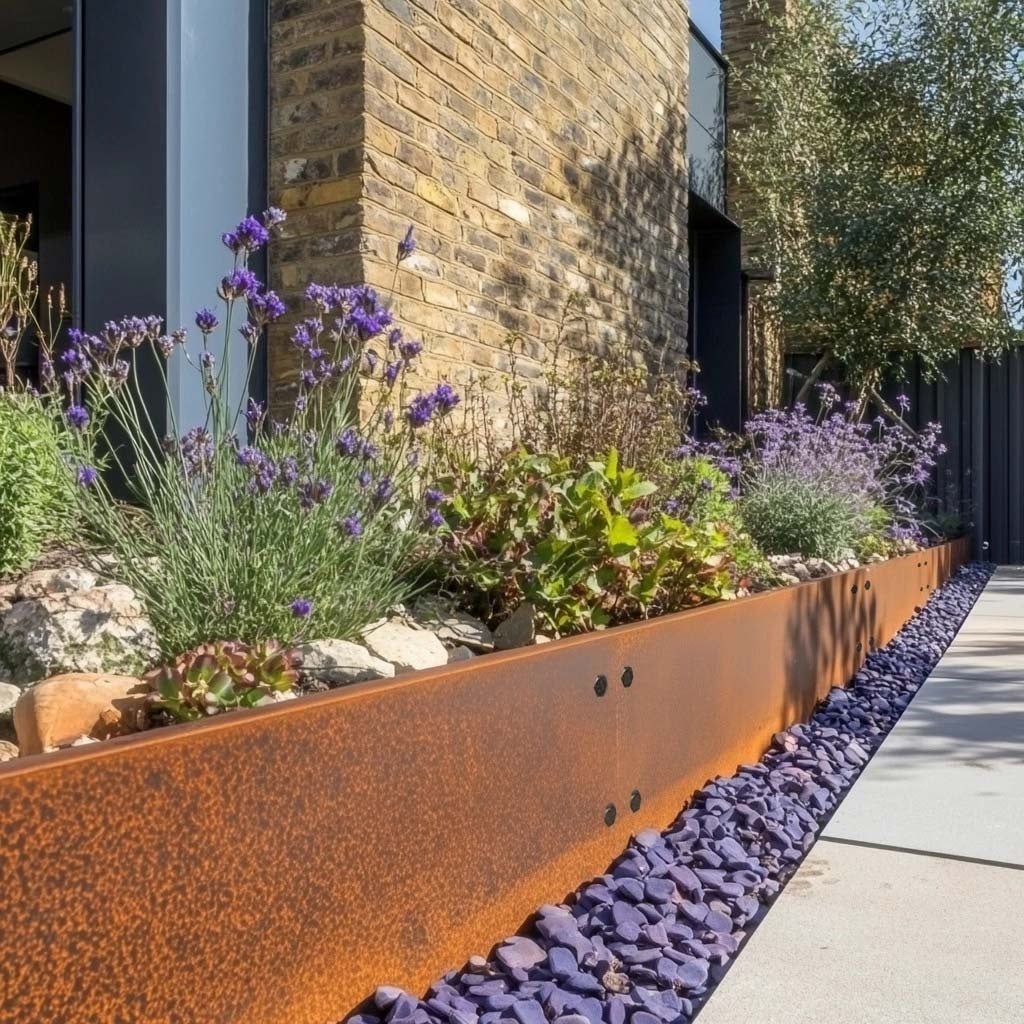 Bordure En Acier Corten 19Cm 10 Mètres, 1Mm | Leroy Merlin