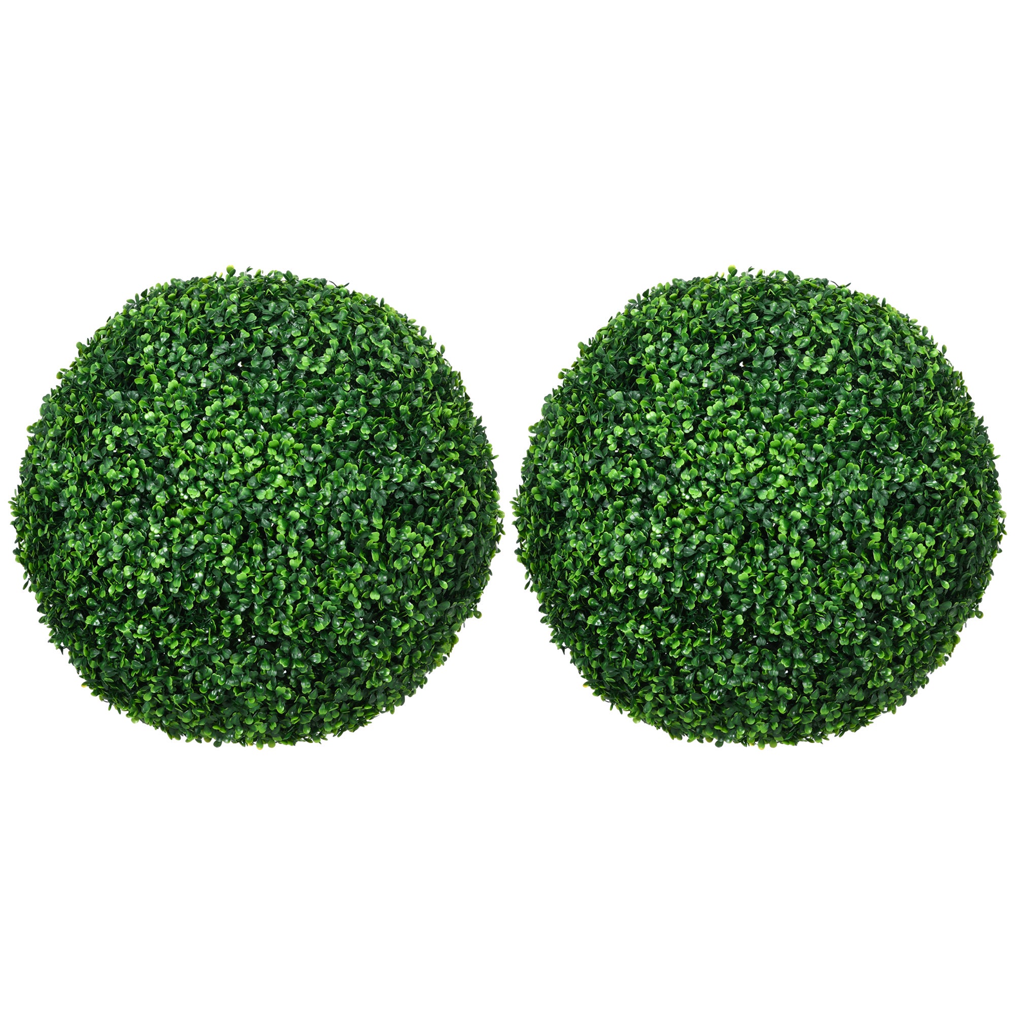 Lot de boules de buis artificielles 50 cm, boules de buis en plastique ...