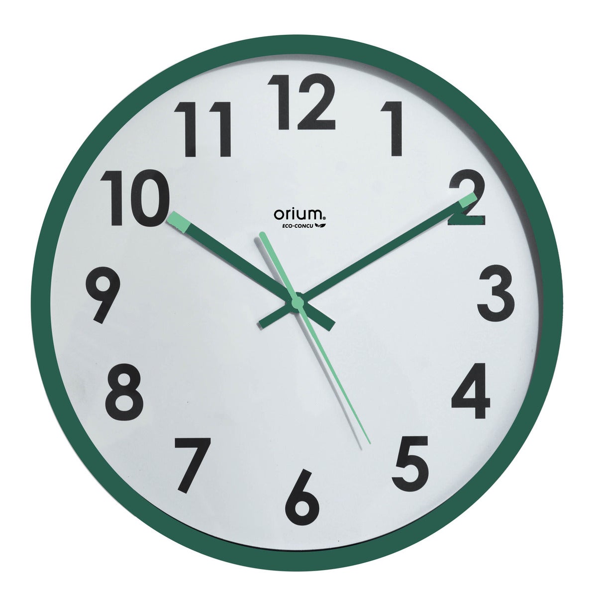 Horloge Naturalis Ø30cm - Vert - Orium | Leroy Merlin