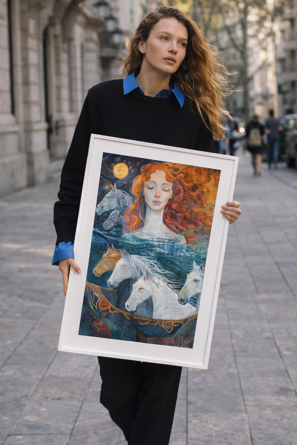 Lámina para enmarcar, 50x70. POLARTE-E "Susurros del Océano y Sueños ...