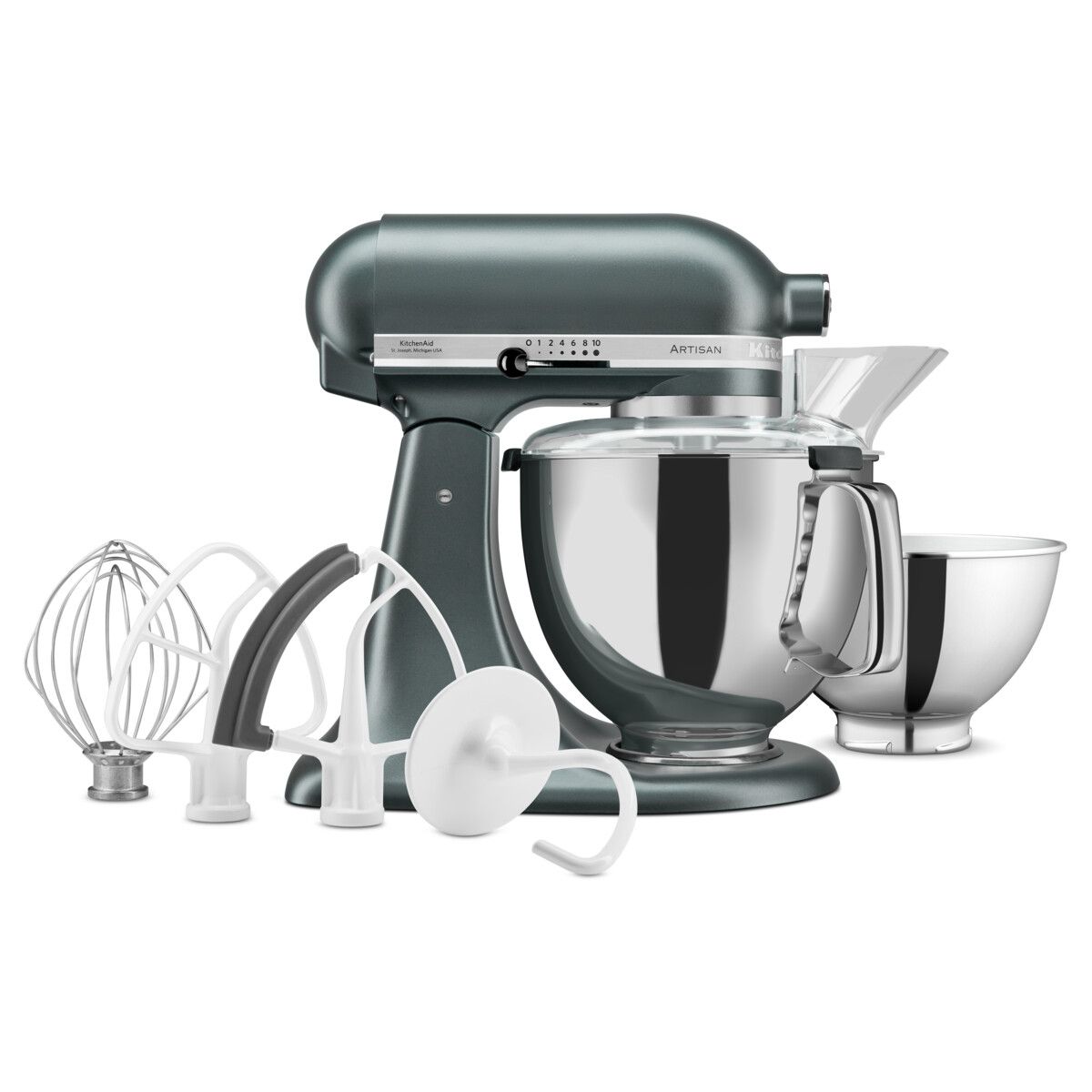 Robot pâtissier KITCHENAID 5KSM175PSEJP genévrier, 4,8 L, bol avec ...