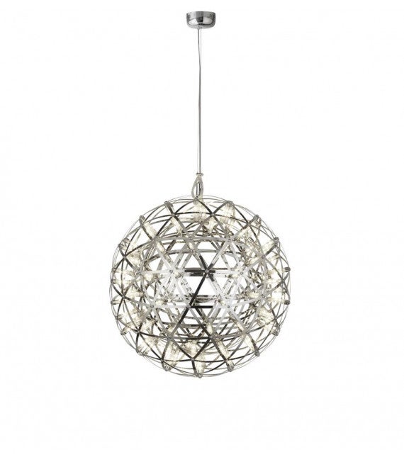 Searchlight GalaxyKrom LED Metal Ball Pendel 400mm 3000K | Leroy Merlin