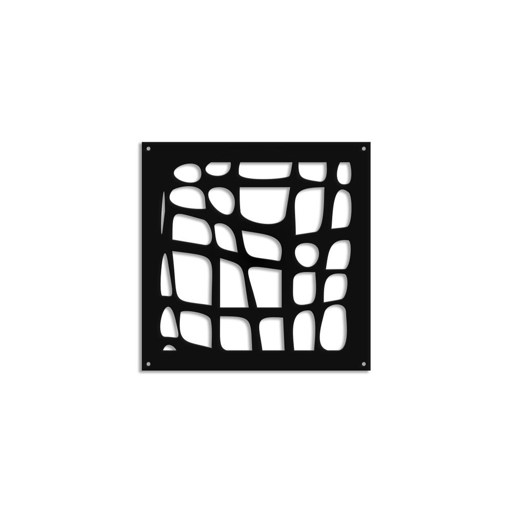 ABSTRACT - Panneau PVC Perforé - NOIR Parasol 98x98 cm Epaisseur 1cm ...