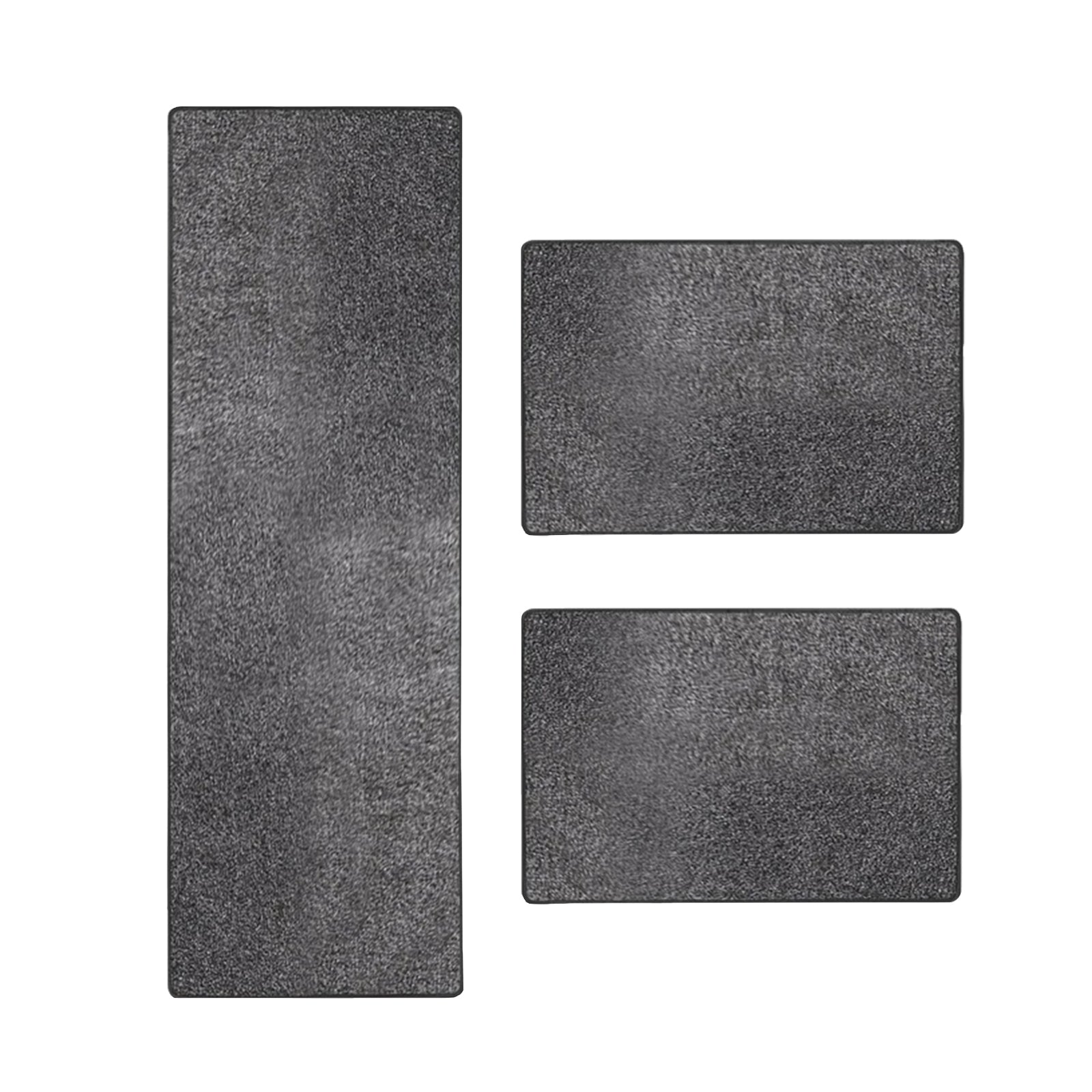 Descente de lit Lyon Gris 77 1 tapis 67 x 250 cm + 2 tapis 67 x 140 cm | Leroy Merlin