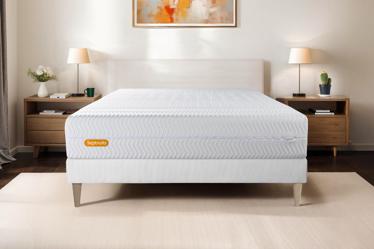 Matelas 180 x 200 cm Memo bio - Mémoire de forme - Ep. 26 cm ...